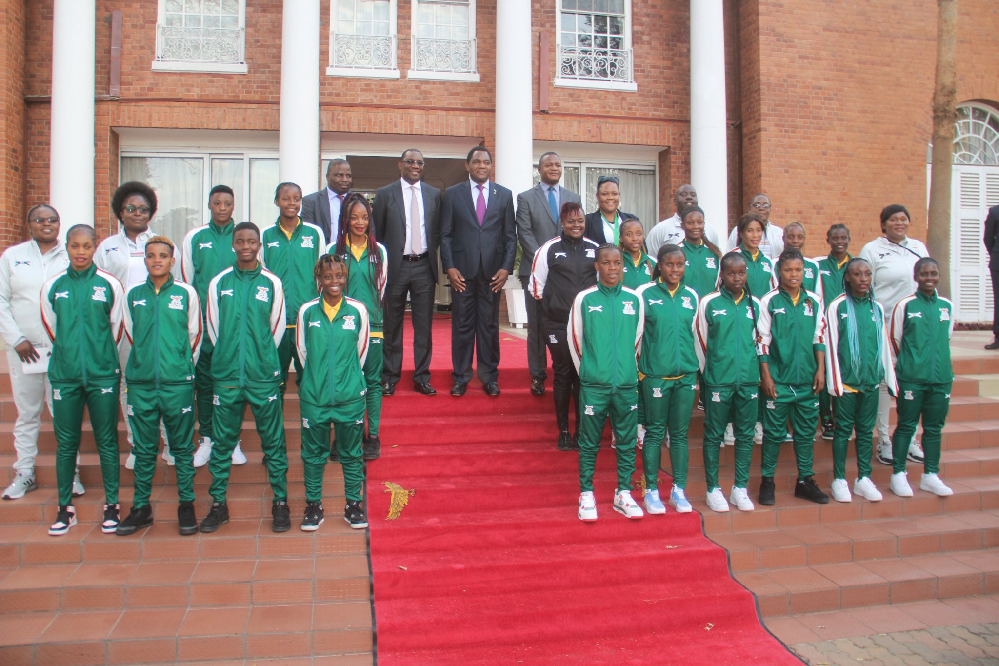 Eyes On The Ball Zambia President Hichilema Urges Copper Queens