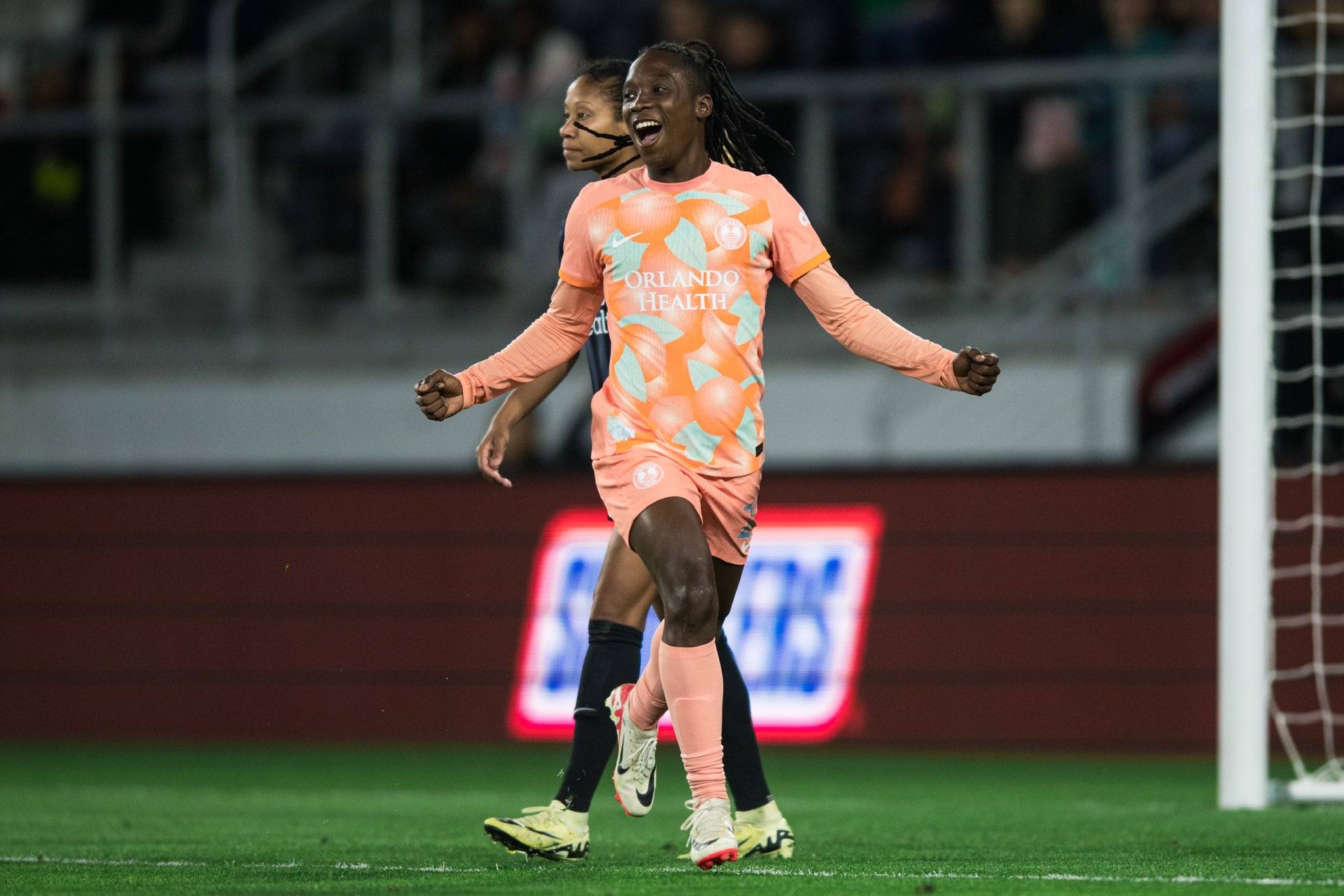 Barbara Banda reacts after debut goal in NWSL, coach salutes her ...