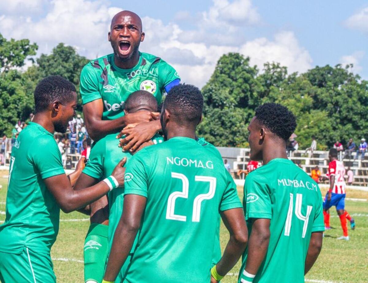 Masauso Tembo reacts after securing Green Buffaloes' Super League ...