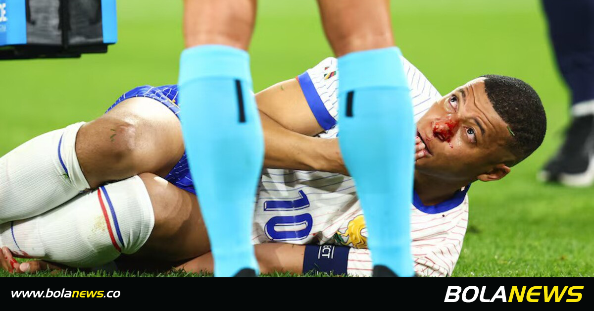 Mbappe breaks nose, set to play with mask at Euro 2024 - Bolanews